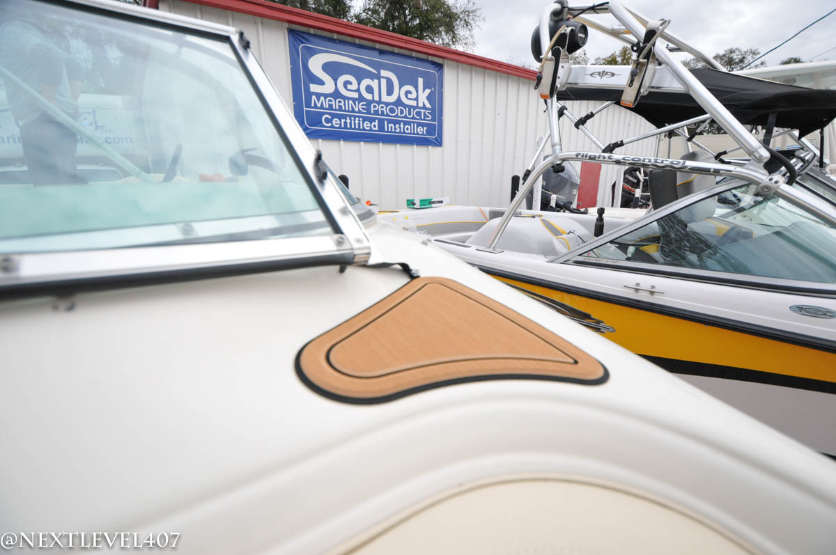 seadek step pad on boat